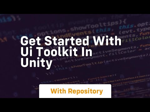 Get started with ui toolkit in unity