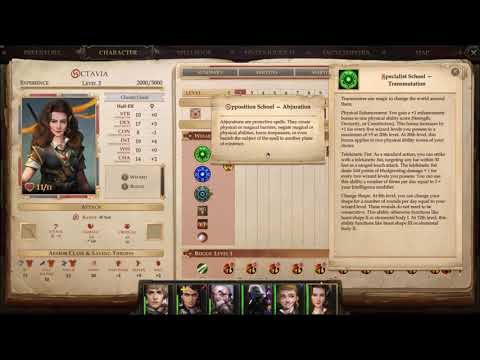 PF:KM; Teammate "Octavia" UNMODDED Arcane Trickster Build