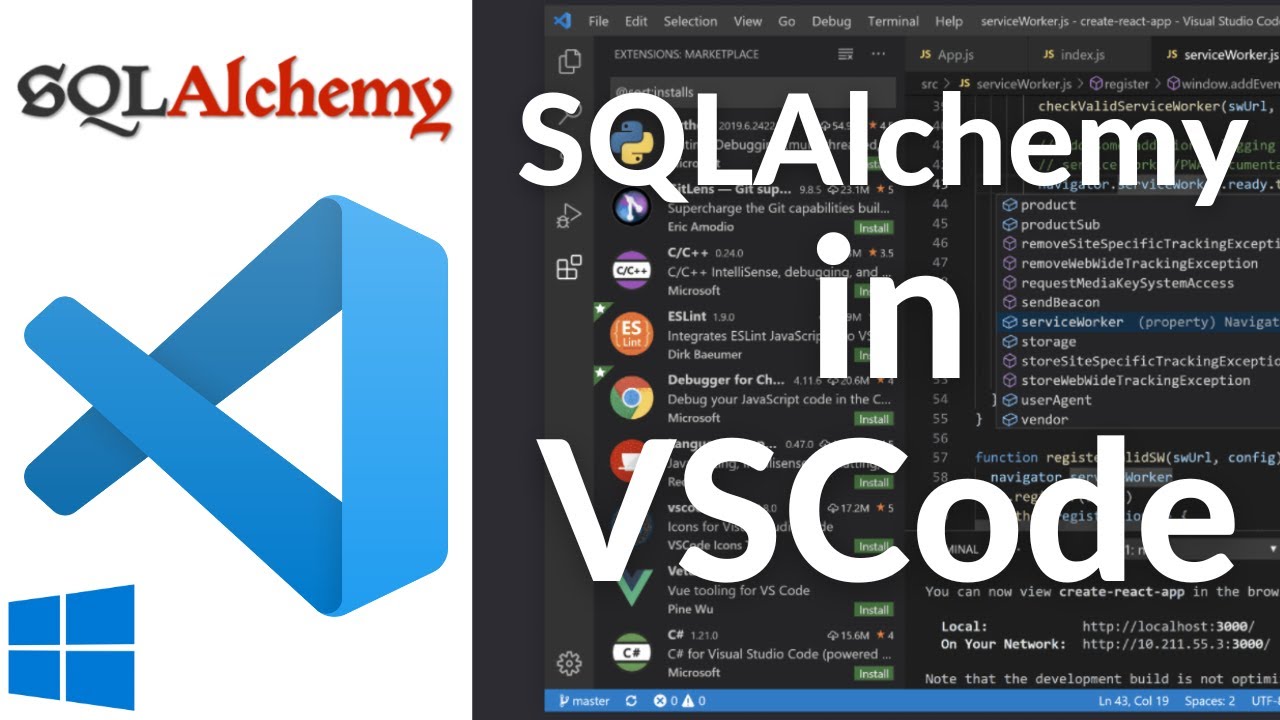 How to Install SQLAlchemy in VSCode