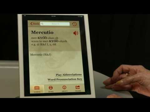 "Mercutio" - Audio Shakespeare Pronunciation App