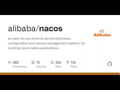 GitHub - alibaba/nacos: an easy-to-use dynamic service discovery, configuration and service manag...