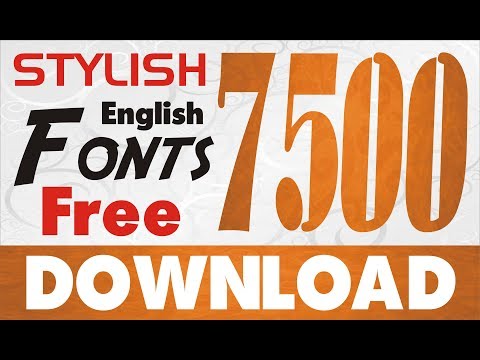 English Stylish Font 7500 For Free Download By Azam Studio