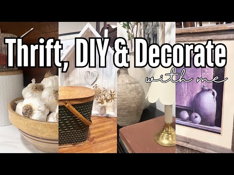 Thrift With Me At Goodwill & Habitat For Humanity Restore || Thrifted vs Styled