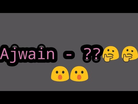 ajwain meaning in english || #short