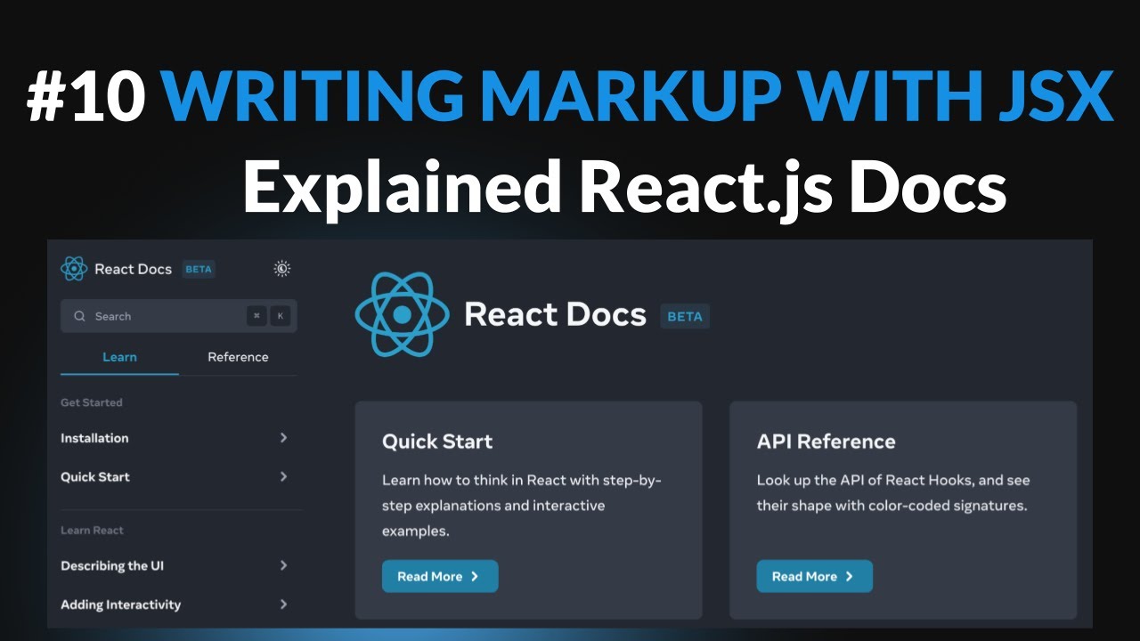Writing Markup with JSX - Explained React.js Docs #10