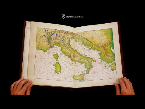 THE PORTOLAN ATLAS OF BATTISTA AGNESE - CODEX PETERSBURG - Browsing Facsimile Editions (4K / UHD)