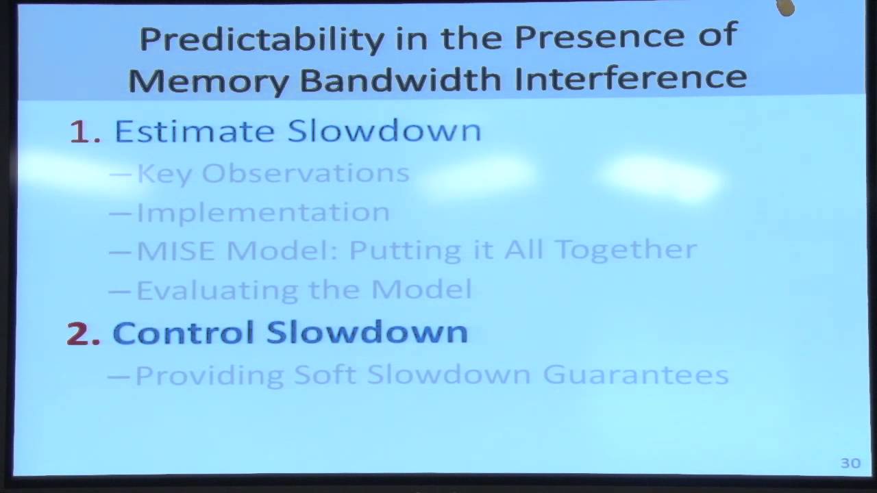 Lecture 31. Predictable Performance - Carnegie Mellon - Computer Architecture 2015 - Onur Mutlu