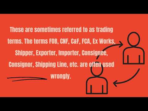 SHIPPING TERMS MEANING IN NIGERIA