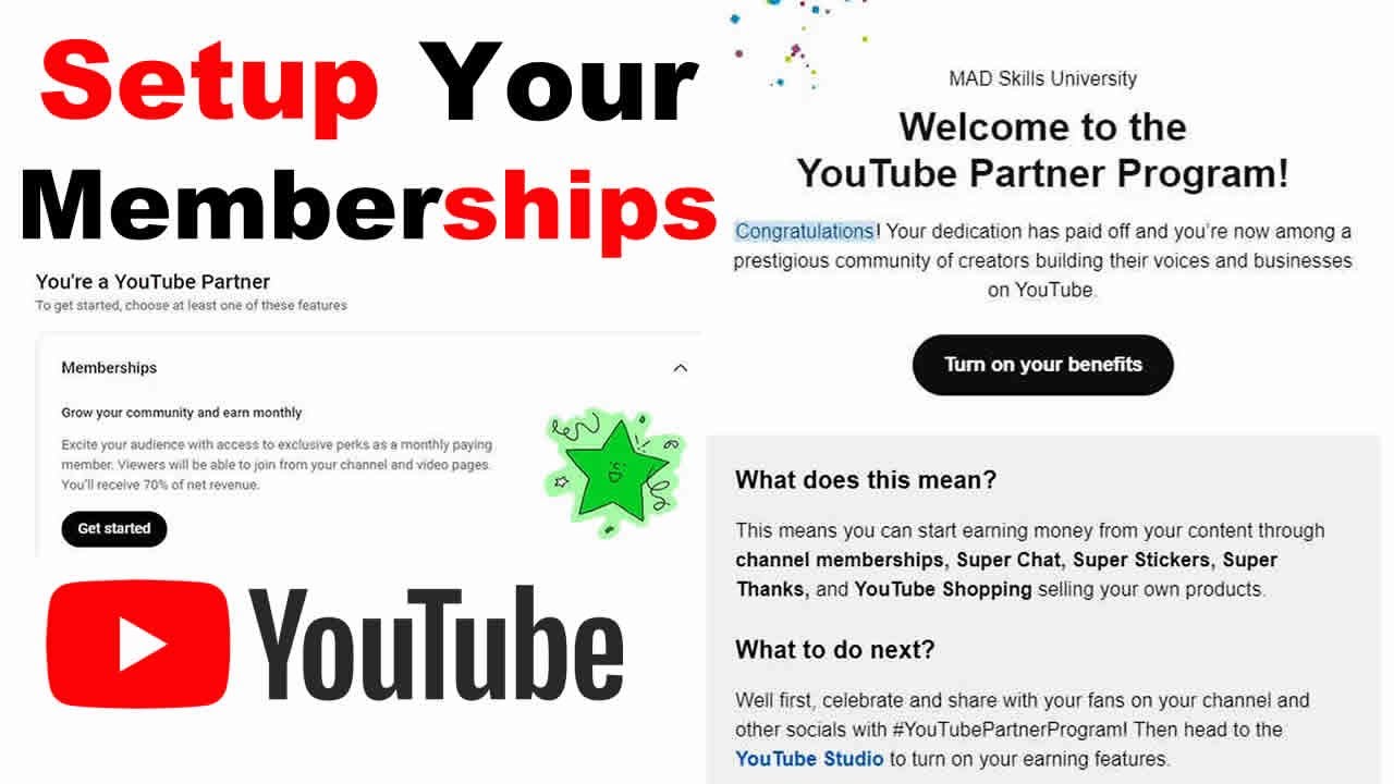 How to Setup Memberships on Youtube in Minutes! #youtube #youtubemembership #youtubetips