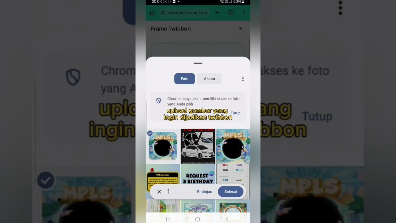 Cara Upload Desain Twibbon ke Twibbonize #canvatutorial#pendidikan#guru#mpls#sekolah#spmb#twibbon