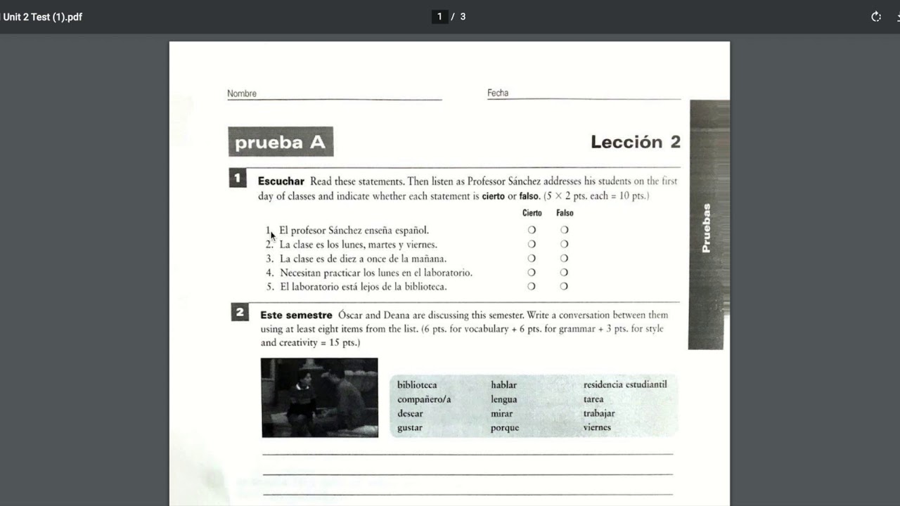 Spanish I Unit 2 Test (1).pdf