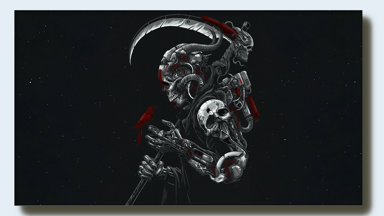 Skull Artwork Lively wallpaper for Windows desktop