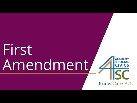 First Amendment: The Great Five! - U.S. Constitution Series | Academy 4 Social Change
