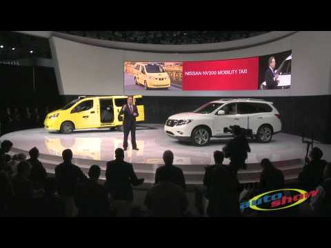 Nissan Debuts 2014 Pathfinder Hybrid, NV200 Mobility Taxi at New York International Auto Show