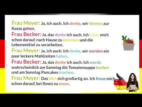 Deutschkurs Online Kostenlos A1-A2-B1 Deutsch lernen durch Hören / verschiedenen Themen /einkaufen