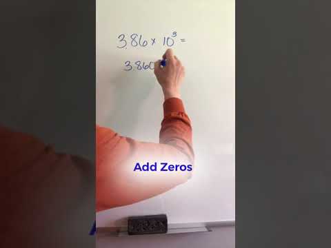Converting From Scientific Notation To Standard Form