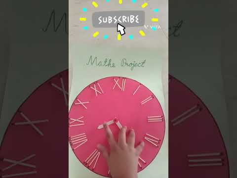 Make a clock with paper ll Make a clock model with roman numerals