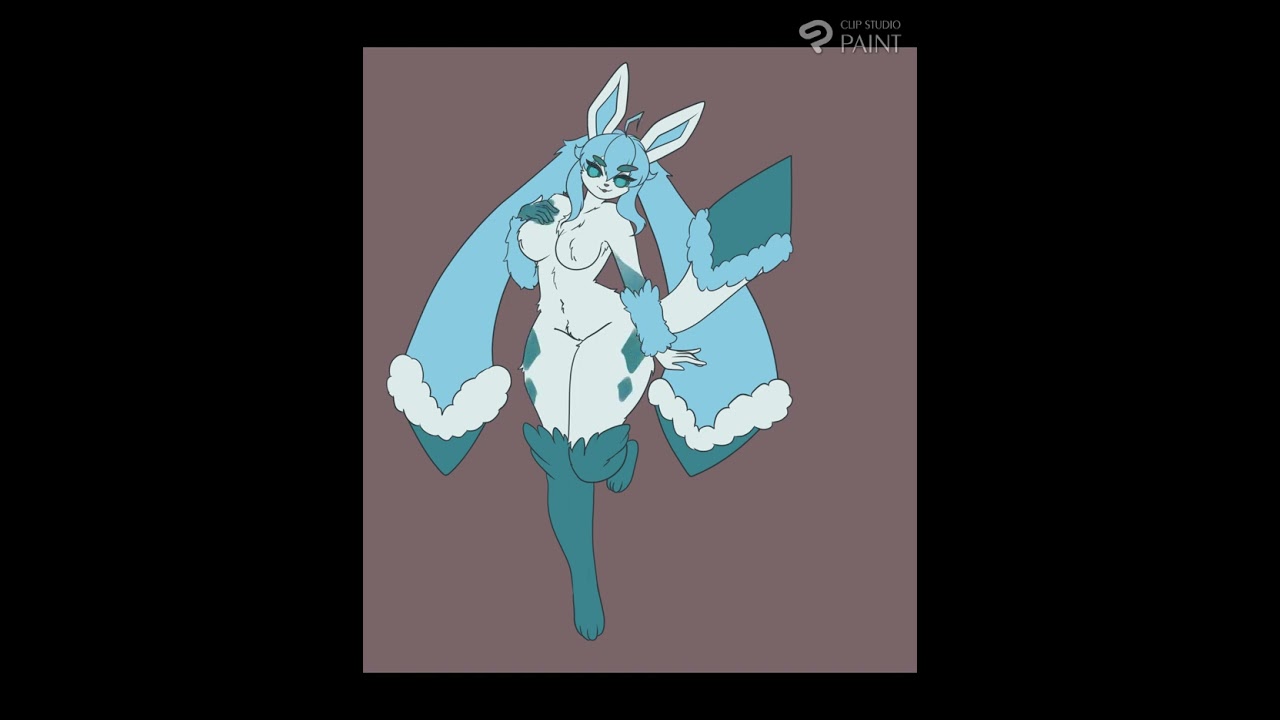 Lopunny Glaceon Timelapse - Janoodles