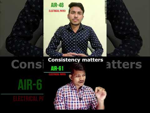 Consistency matters for any Goal || Gate Preparation || Rank-48 & Rank-61 || #rankholder #gate2023