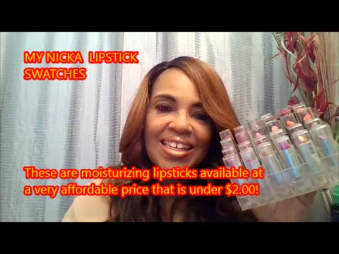 NICKA K Lipstick Swatches Review Jan 2016