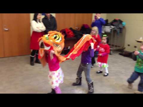 lion dance for Chinese New Year! ready, set, go!
