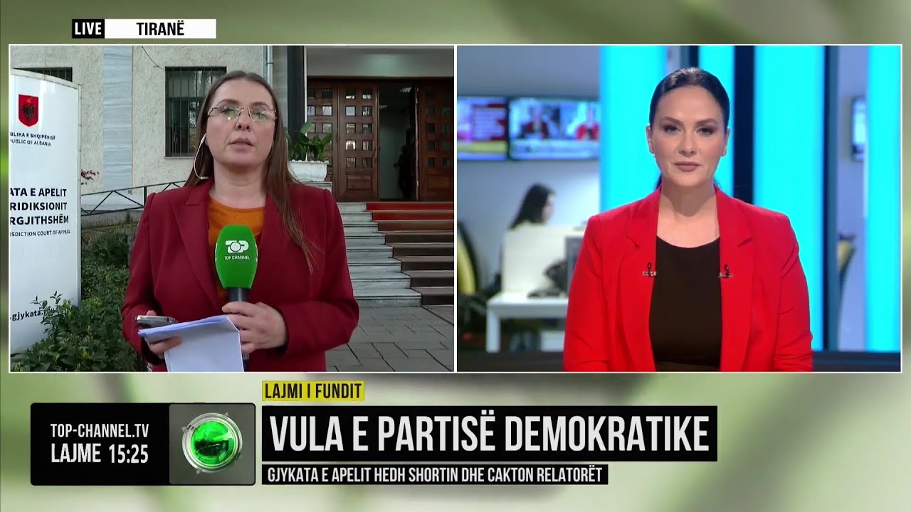 Top Channel/ Vula e Partisë Demokratike/ Gjykata e Apelit hedh shortin ... Top Channel/ Vula e Partisë Demokratike/ Gjykata e Apelit hedh shortin ...