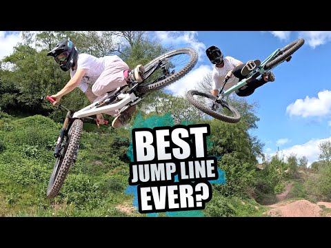 THIS BIKE PARK HAS THIS SICKEST JUMP LINE EVER MADE!