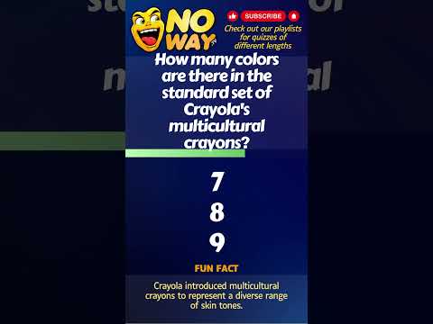How many colors are there in the standard set of Crayola's multicultural crayons？