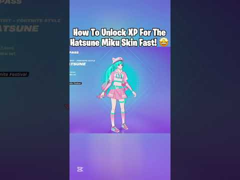 Fastest Way To Unlock The Hatsune Miku Skin Fast In The Season 7 Festival Pass! 🤩 #fortnite