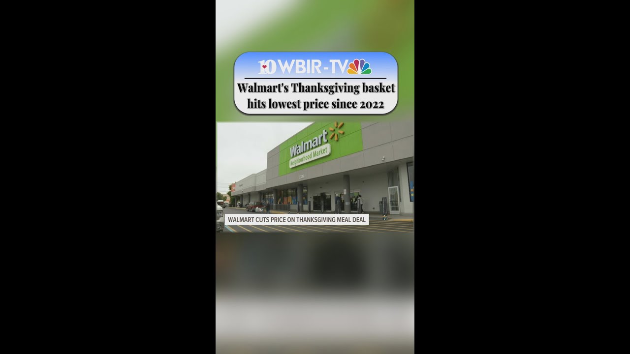 Walmart cuts Thanksgiving meal price to record low