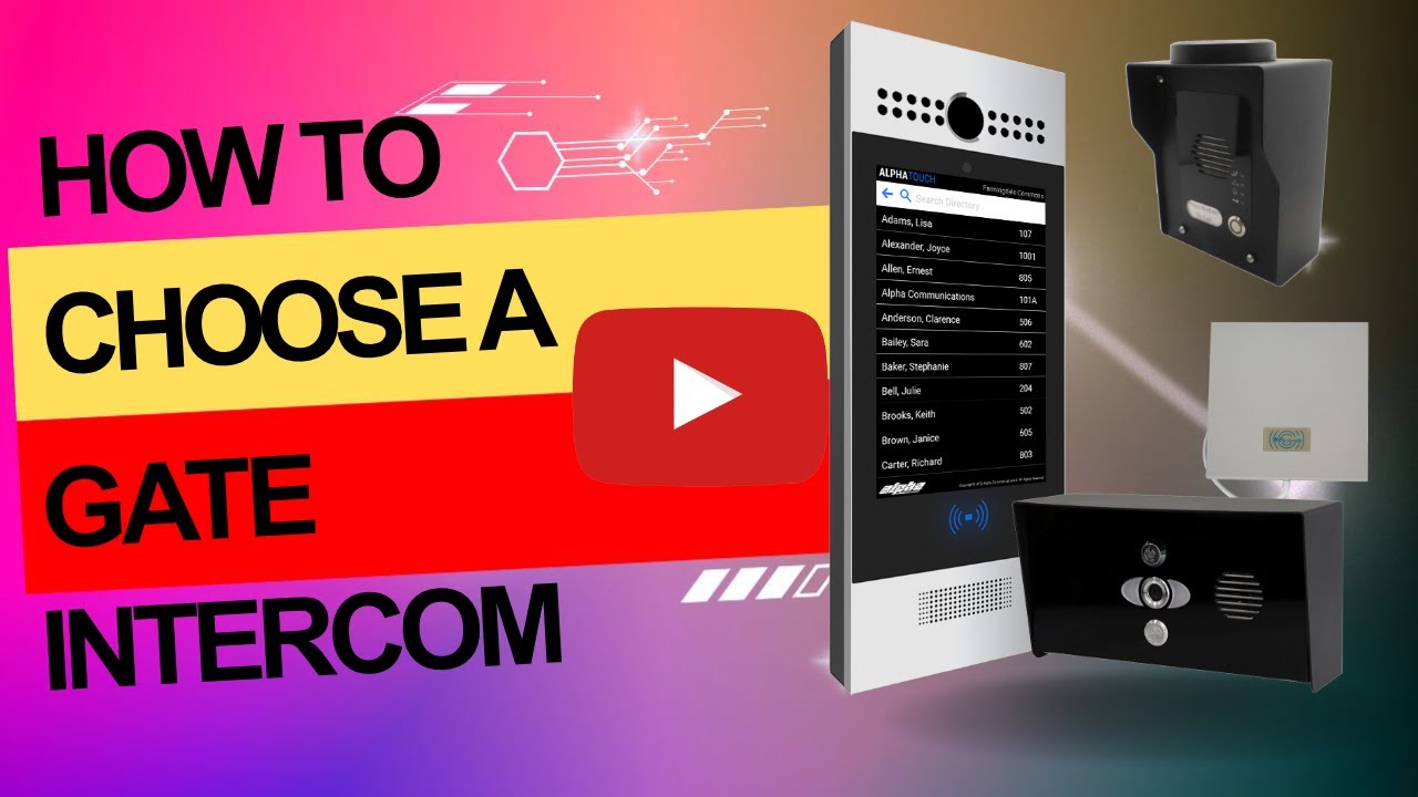 Best Gate Intercom Systems