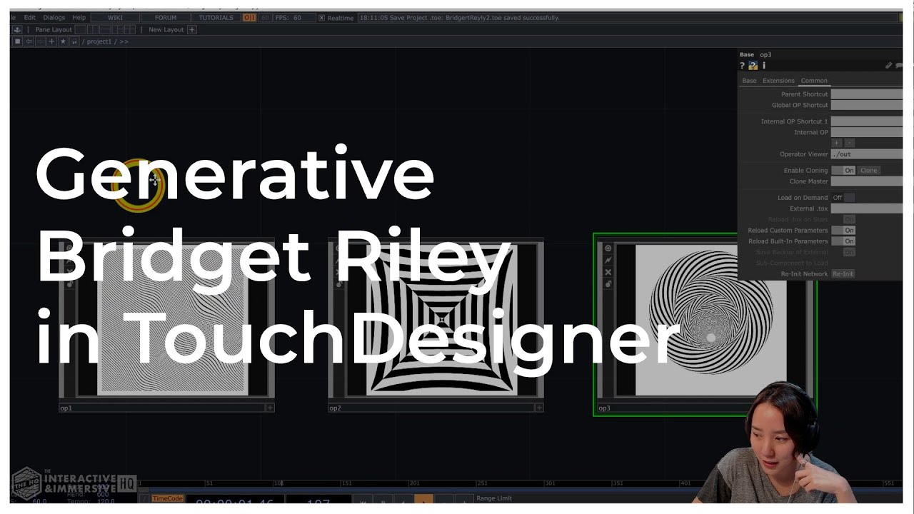 Generative Bridget Riley in TouchDesigner - TouchDesigner Tutorial 081