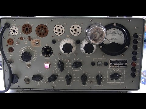 tube tester, mutual conductance tester TV-7D/U operation. 2A3, 300B, KT-88