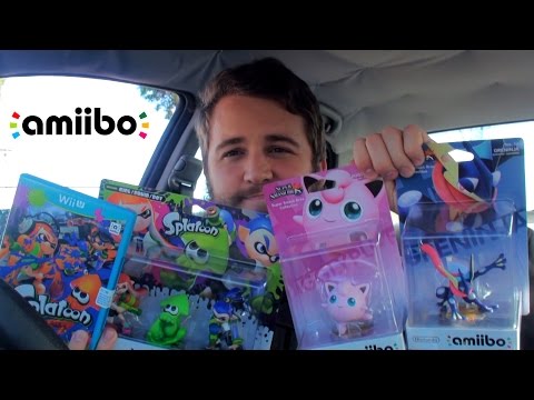 AMIIBO HUNTING + UNBOXING - SPLATOON TRIPLE PACK, GRENINJA & JIGGLYPUFF!