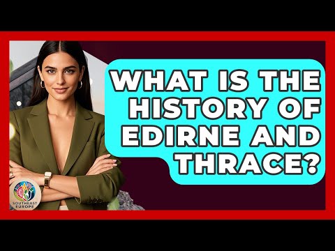 What Is The History Of Edirne And Thrace? - TalkingSoutheastEurope