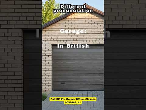 How To Pronounce Garage | English Pronunciation Practice #learnenglish #english #shorts