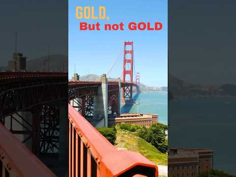 The GOLD of Golden Gate Bridge 🌉