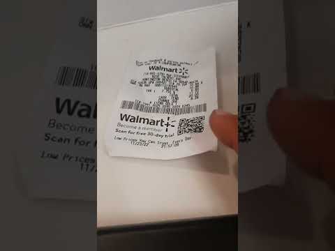 my Walmart receipt