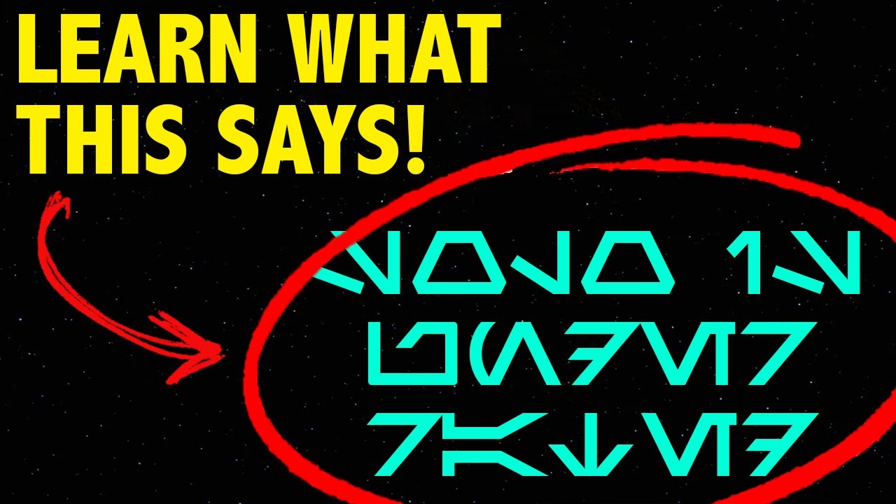 Learn to Read Aurebesh in Star Wars (FAST!)