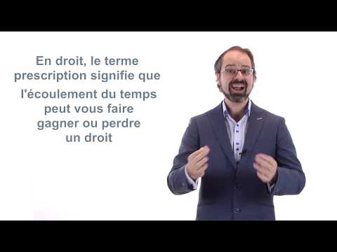 La prescription d'un recours