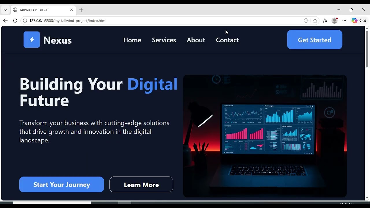 FIRST PROJECT ON TAILWIND CSS
