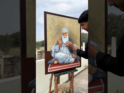 βWaheguruβ πͺ―#painting #gurunanakdevji #acrylicpainting