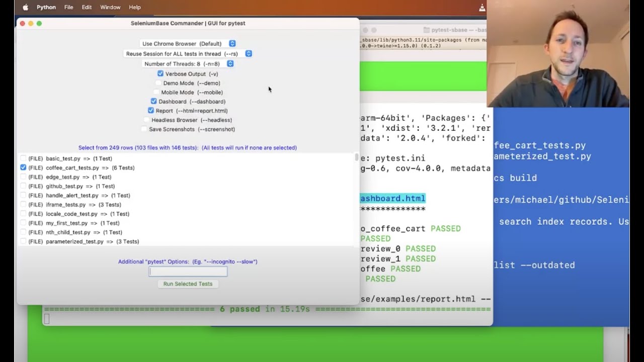SeleniumBase Commander: GUI for 