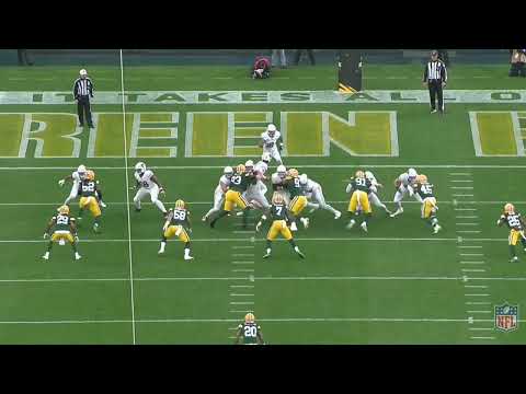 Excellent job by the Packers CB Keisean Nixon holding the edge vs. a nub-TE set by the Cardinals.