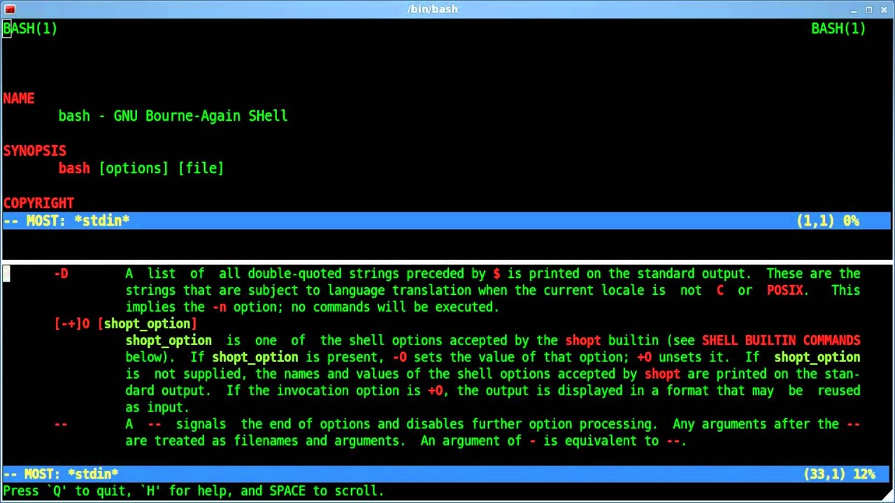 Color Coding Your Man Pages - Linux - Shell Script - BASH