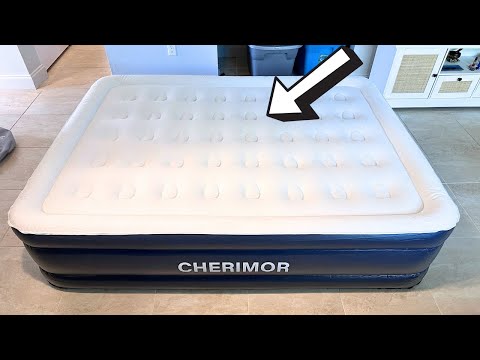 CHERIMOR Air Mattress Queen Review: Built-in Pump, 18" High Inflatable Bed
