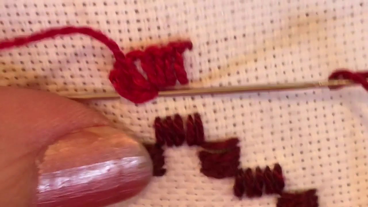 Hardanger tutorial  Part 2. Buttonhole stitch and eyelets
