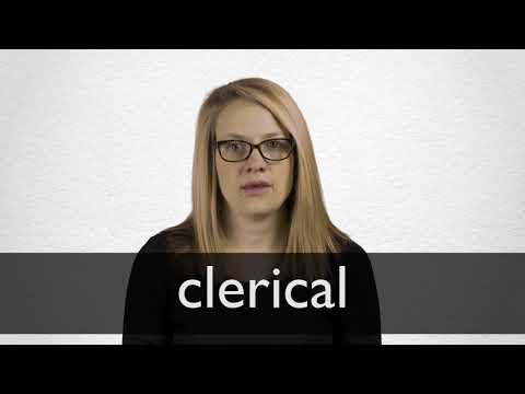How to pronounce CLERICAL in British English