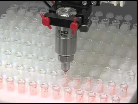 784 Aseptic Spray Valve Coating Medical Vials- Nordson EFD