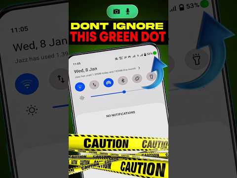 STOP Ignoring the GREEN DOT on Your Android Phone Now! #shorts #greendot